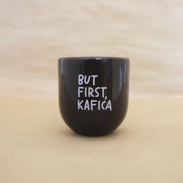 Heim šolja sa natpisom "but first, kafica" – PurityBox